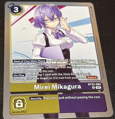 Mirei Mikagura BT22-089 Rare Digimon Card | eBay