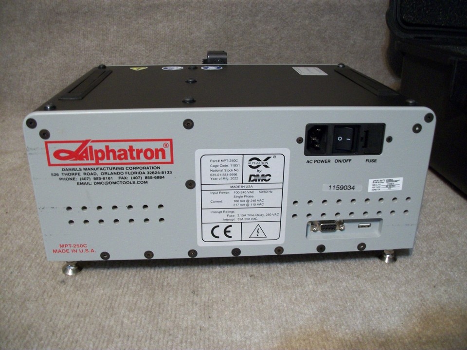 2022 MODEL DMC DANIELS ALPHATRON TOUCH SCREEN WIRE CRIMP PULL TESTER ...