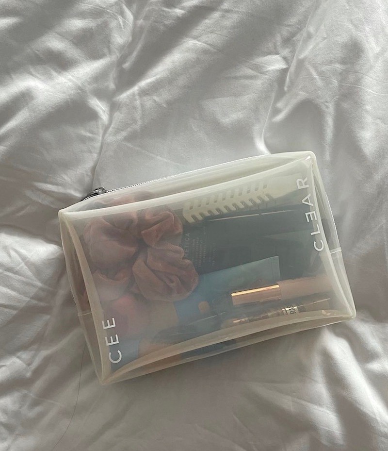 CEE CLEAR Make Up Case Pouch Bag Small I MILKY | eBay
