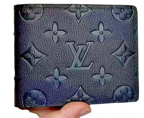 Authentic Louis Vuitton Eclipse LV Monogram Black Leather Bifold Wallet for Men. | eBay