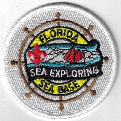 Sea Exploring Florida Sea Base BSA Patch WHITE Bdr. [PL618] | eBay