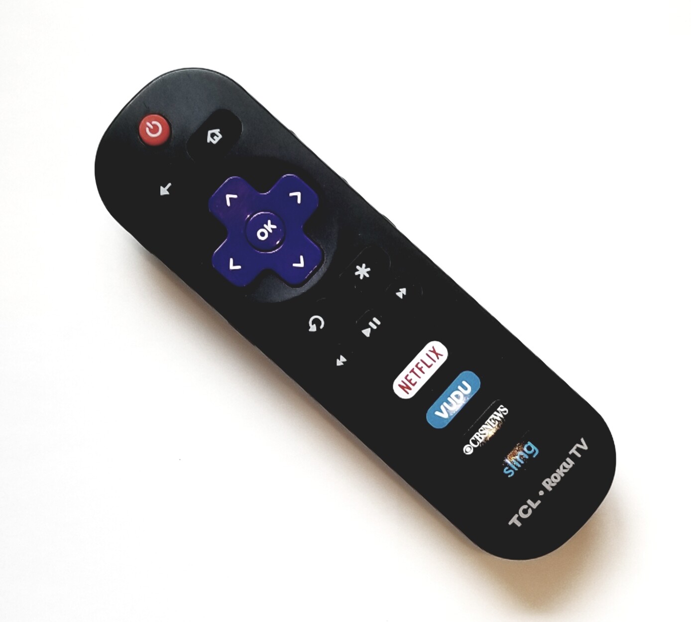 OEM TCL ROKU TV Remote Control with NETFLIX/ VUDU/ CBS NEWS / SLING ...