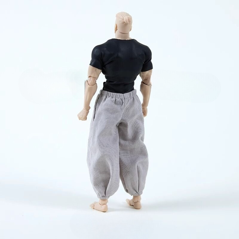 1/12 Scale Black Top+Gray Pants for 6'' Soldier Gojo Satoru Figure(ONLY ...