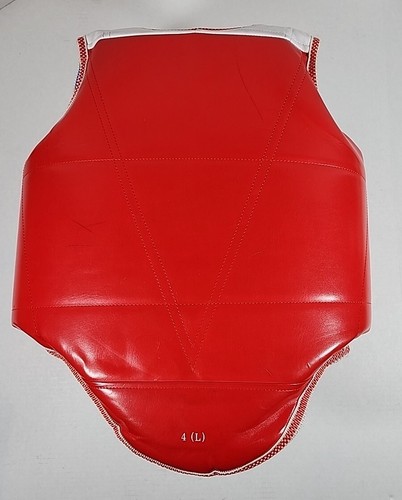 Karate Taekwondo Sparring Chest Protector Adult Large Red W/Equipment ...