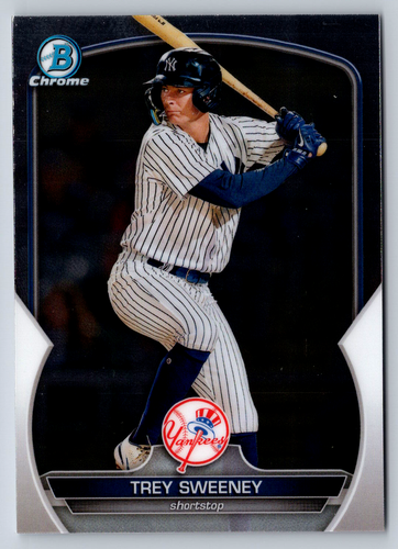 2023 Bowman Chrome #BCP-119 Trey Sweeney New York Yankees Baseball Card ...