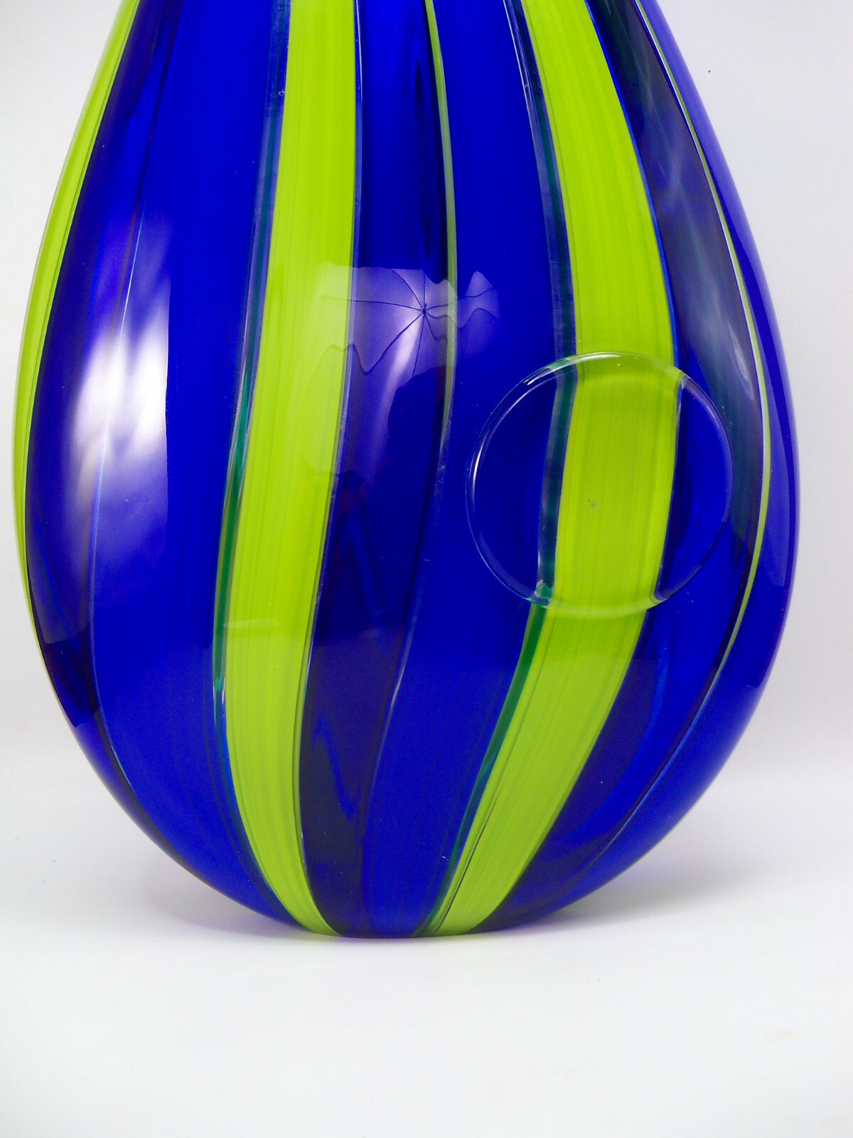 ALEX STISSER TEAR DROP ART GLASS VASE PACIFIC NORTHWEST MUSEUM of GLASS ...