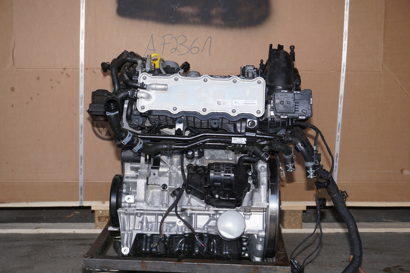 VW Golf Audi A3 8V Motor CUKB 1,4L TFSI Engine E-tron Rumpfmotor 8 ...