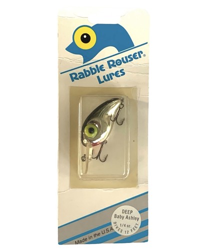 RABBLE ROUSER LURES DEEP BABY ASHLEY Fishing Lure • CHROME BLACK BACK ...