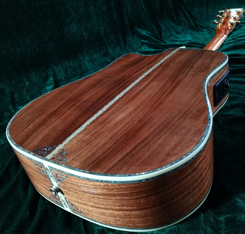 Cutway Hollow Body 45S Acoustic Electric Guitar Full Koa with EQ ...