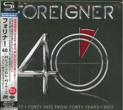 Foreigner SEALED BRAND NEW 2 CD(SHMCD) "40" Compilation Digipak Japan ...