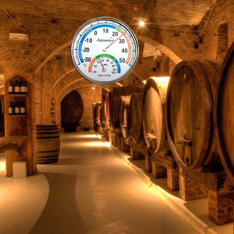 Indoor Outdoor Wireless Wall Hygrometer for w/ Metal for | eBay