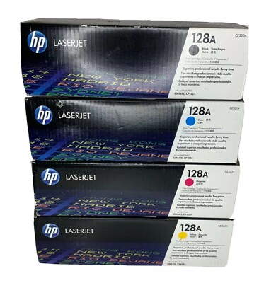 4x Original Toner HP Color Laserjet Pro CP1525 N NW CM1415 / 128A ...