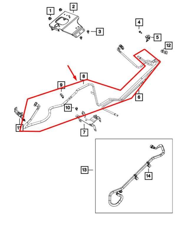 2012-2018 Jeep Wrangler Sahara 3.6L Fuel Vapor Lines Tube 68084962AD ...