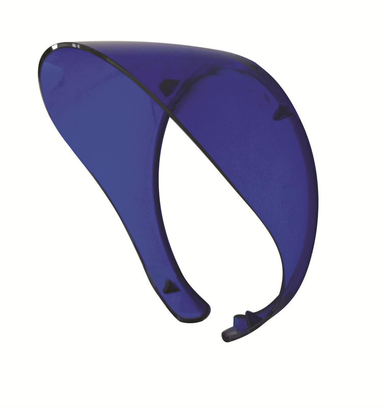 Universal Car Truck 4" Door Peep Mirror Blue Plastic Translucent Visor ...