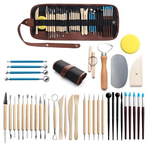 Clay Tools 40PCS Pottery Tools Clay Sculpting Tools Polymer Clay Tools ...