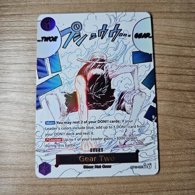 OP11-080 Gear Two Alt Art Manga Event One Piece TCG English Card | eBay UK