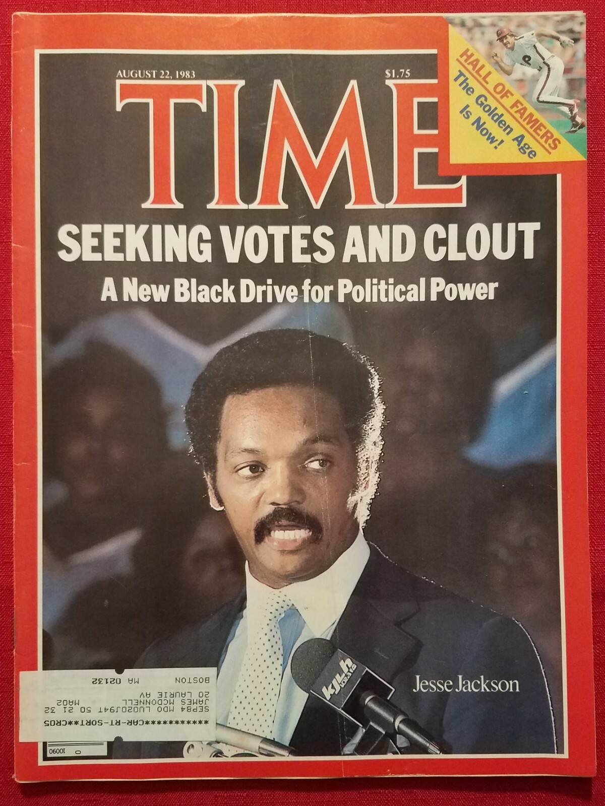 TIME MAGAZINE, Jesse Jackson: Black Power; Hall of Famers; Aug 22, 1983 ...