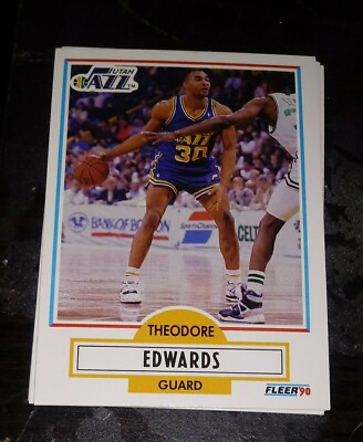1990 Fleer - Theodore Edwards Rookie #185 - Many Non - Sport & Sport ...