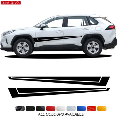 Side Graphics Raccing Stripe Decals Kit For Toyota Rav4 XA40 XA50 2012 ...
