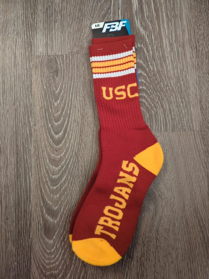 USC Trojans Socks 4 Pairs Size Lg For Bare Feet | eBay