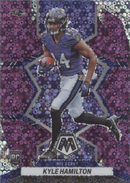 2022 Panini Mosaic - NFL Debut Kyle Hamilton #288 No Huddle Purple ...