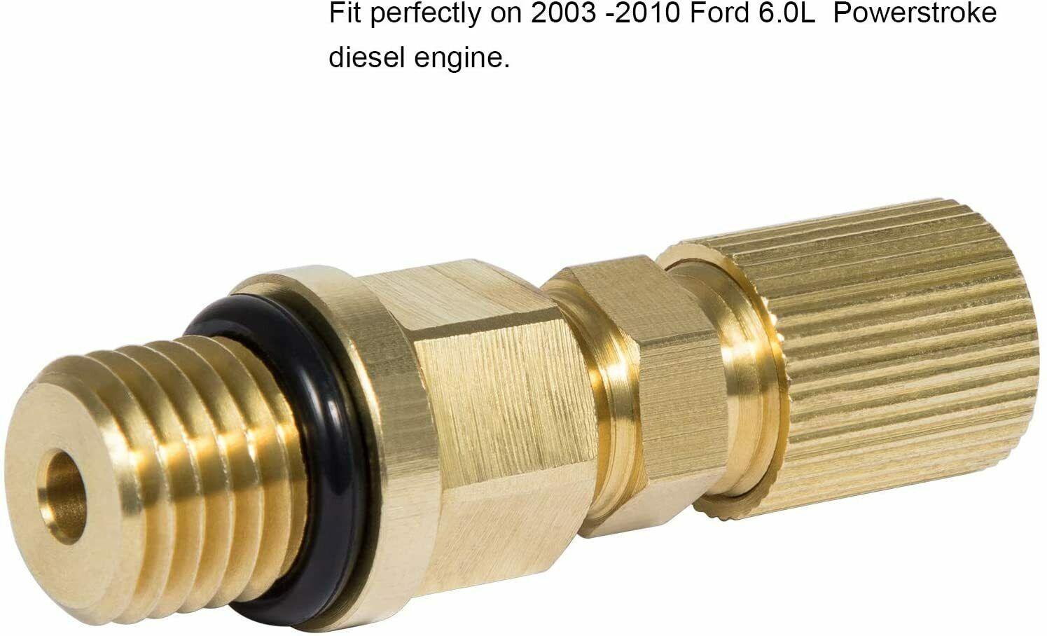 6.0L Powerstroke Fuel Pressure Test Fitting Adapter for 2003-2010 Ford ...