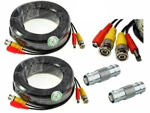 AceLevel Premium 100ft BNC Extension Cables for Q-See Systems - 2 Pack ...
