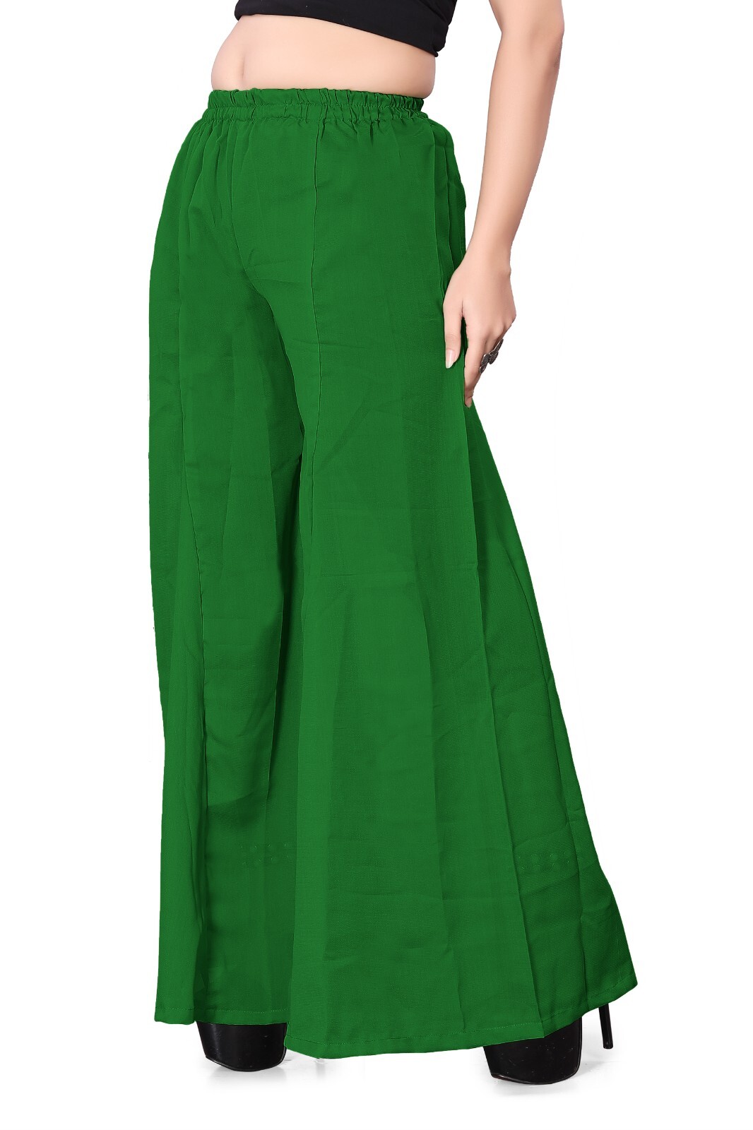 Green Belly Dance Sheer Chiffon Palazzo pant All Size Palazzo For Girl ...