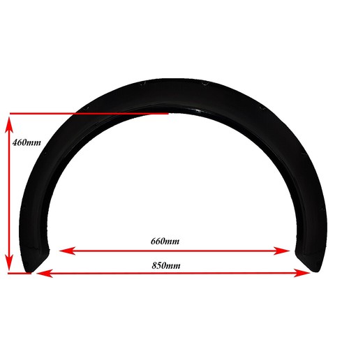 +100mm Wide Universal Fender Flares Wheel Arch Extension Arches Trims ...