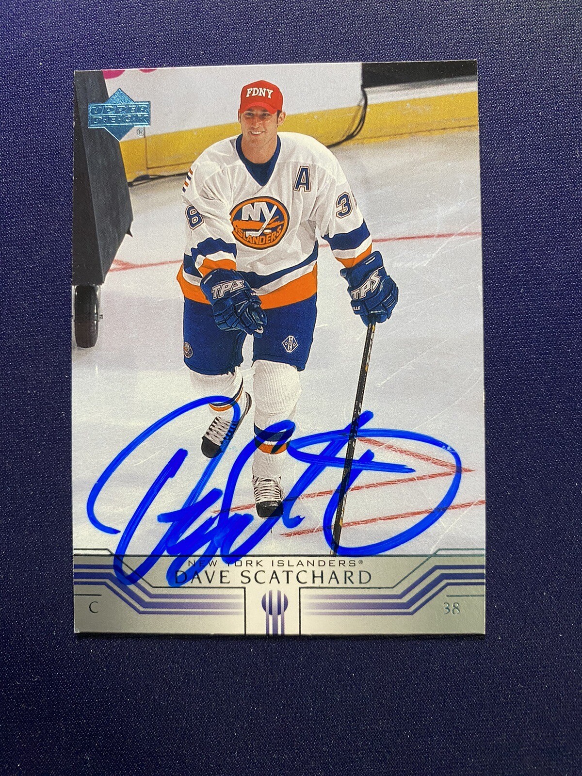 2001-02 Upper Deck Hockey #341 Dave Scatchard Autograph New York ...