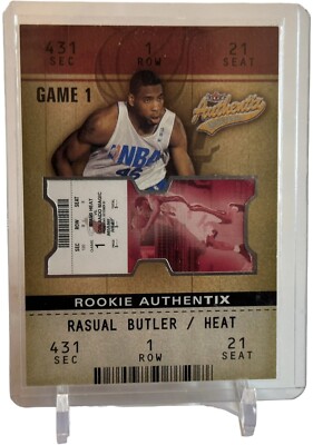 2002-03 Fleer Authentix Miami Heat RC Rookie Card #120 Rasual Butler W ...