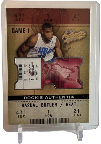 2002-03 Fleer Authentix Miami Heat RC Rookie Card #120 Rasual Butler W ...