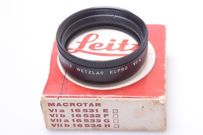 LEICA R MACRO ELPRO VIa CLOSE-UP FILTER MACROTAR 44MM 35MM, 50MM ...