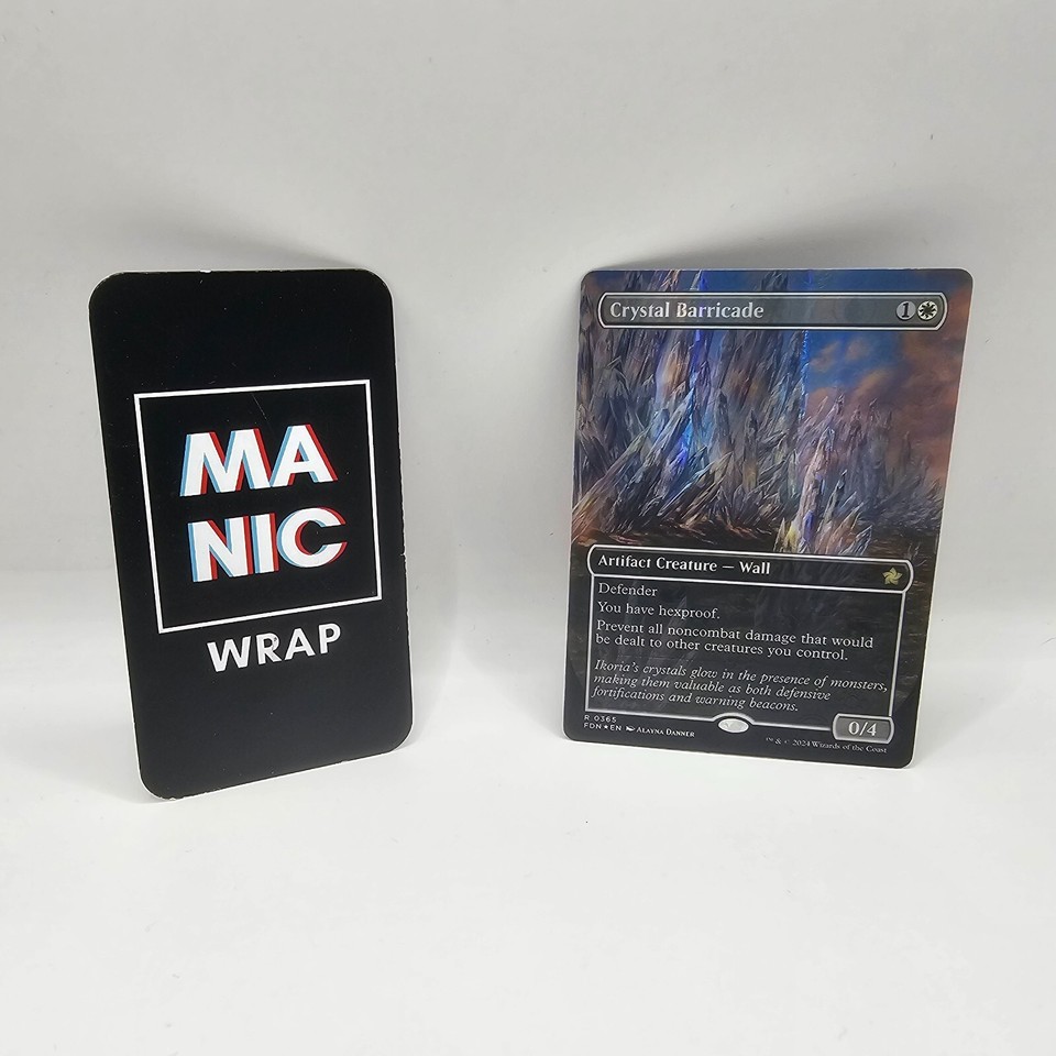 Crystal Barricade #365 MANA FOIL Borderless NM - MTG Foundations | eBay
