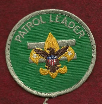 VINTAGE BOY SCOUT PATROL LEADER PATCH - PLASTIC | eBay