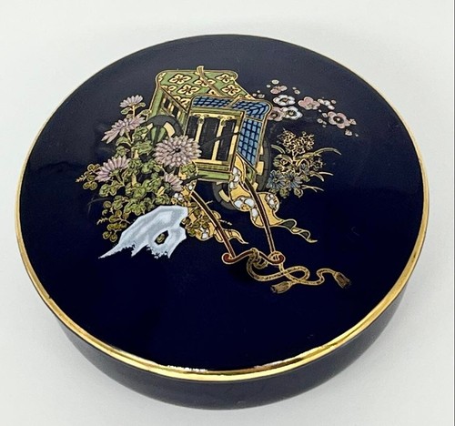 Vintage Wedgewood Trinket Box/Jewelry Box with Lid, 3" Round, Kutani ...