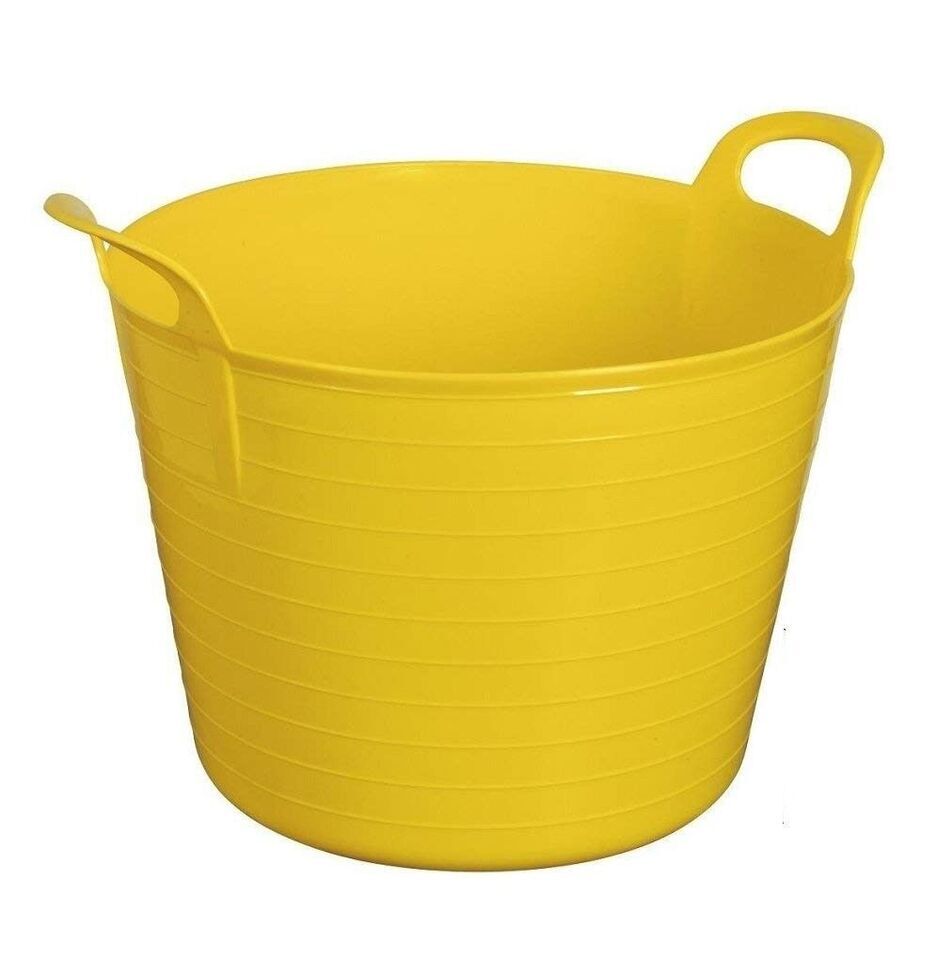 Plastic Flexi Tub Laundry Storage Cloth Hamper Trug Container Bucket W ...