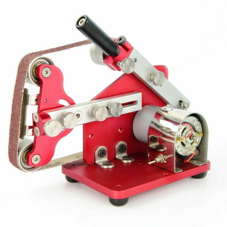 Mini belt machine micro table polishing machine DIY Sander Grinder ...
