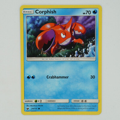 Corphish 24/111 Common Sun & Moon: Crimson Invasion Pokemon Card | eBay