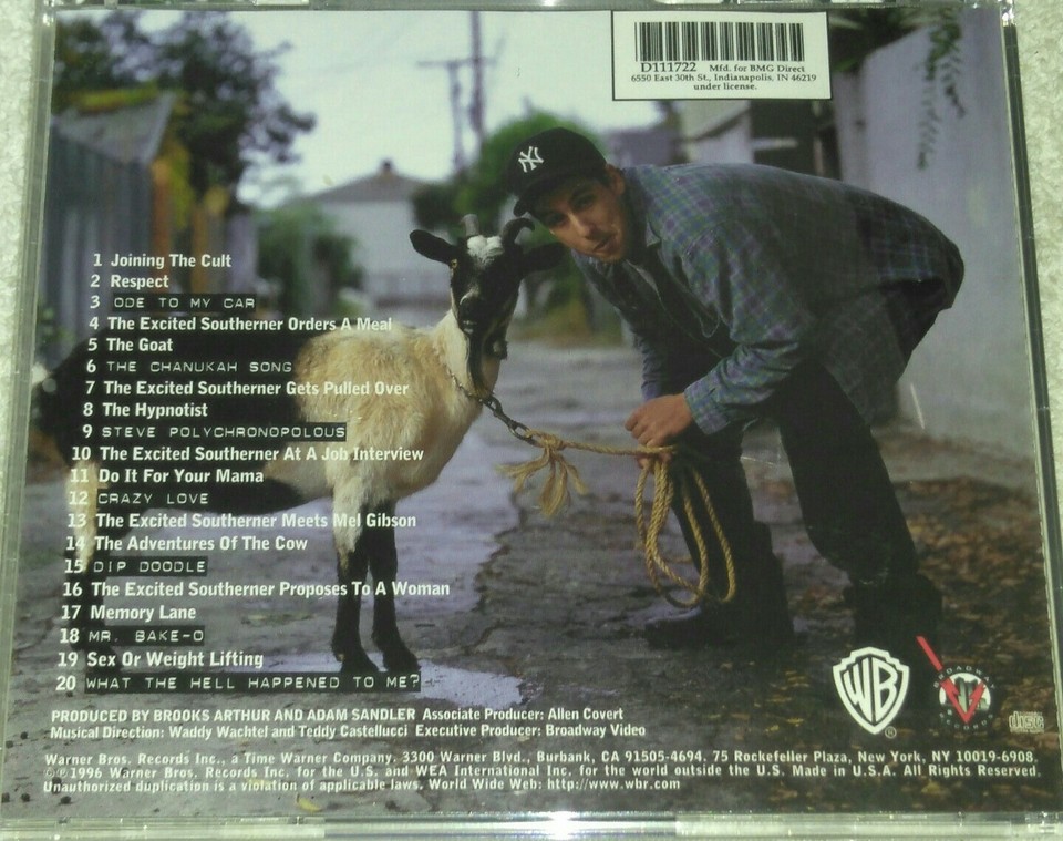 Adam Sandler - What the Hell Happened to Me? CD 1996 Warner Bros ...