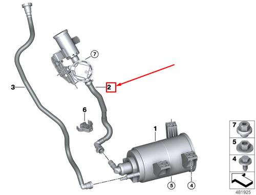 NEW BMW X3 G01 LEAK DIAGNOSIS MODULE VENTILATION LINE 16137404081 NO🇺🇸 ...