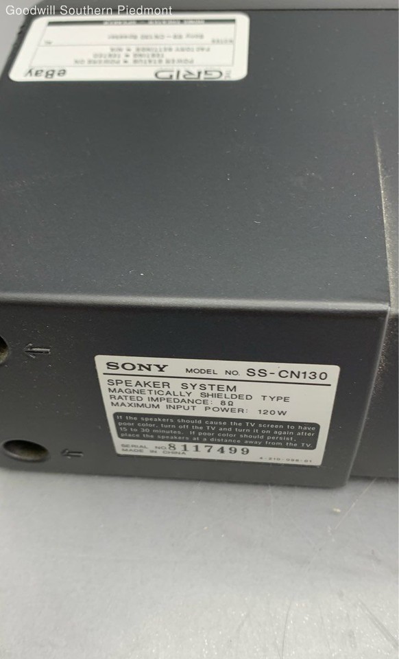 Sony SS-CN130 Center Speaker - Tested | eBay