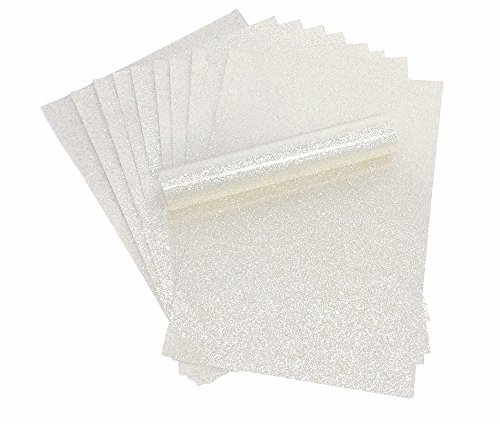 A4 Glitter Paper WHITE Iridescent Sparkly Soft Touch Non Shed Thick ...