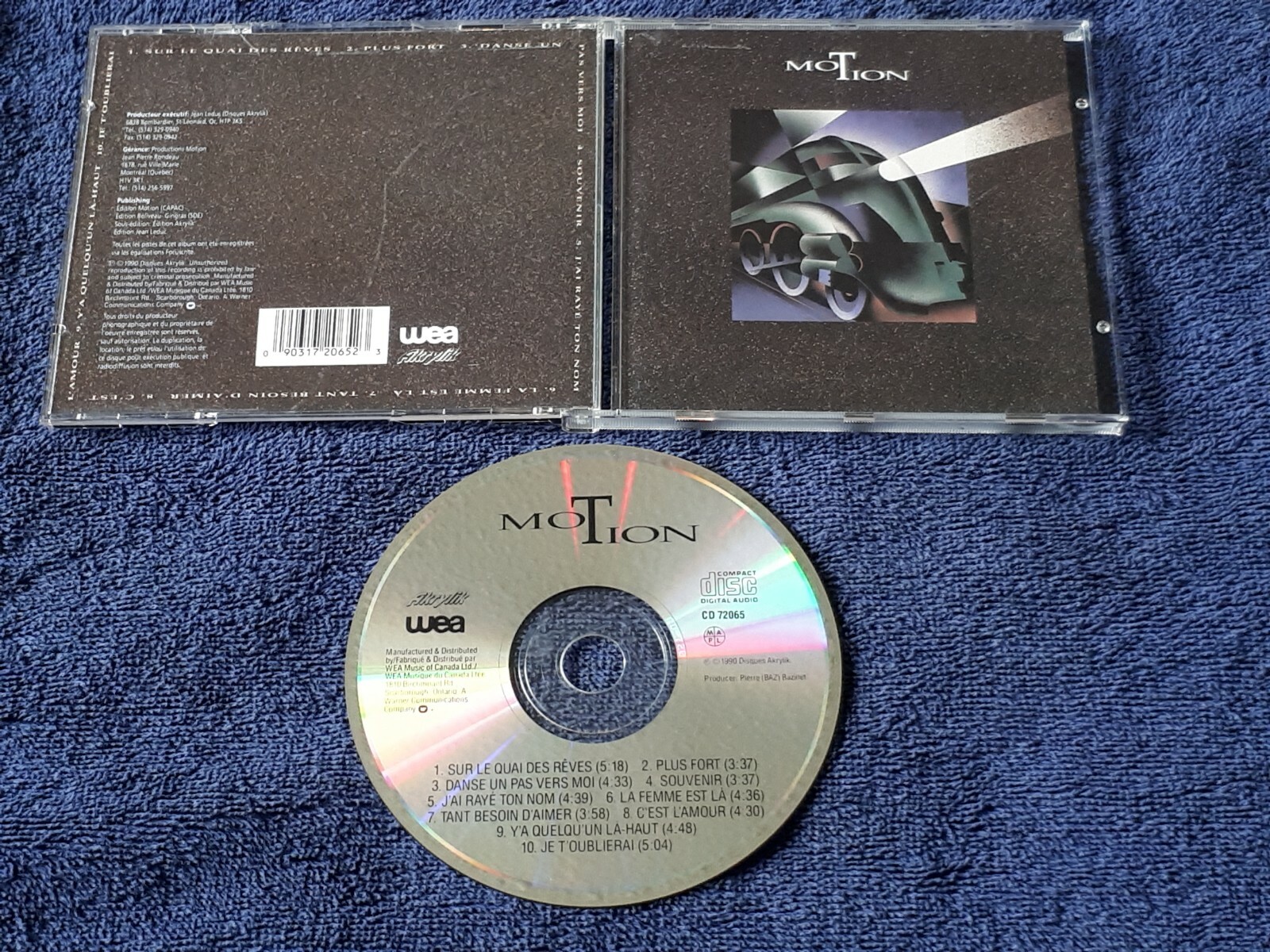 MOTION - S/T CD 1990 AOR produced by Pierre Baz Bazinet French WEA ...