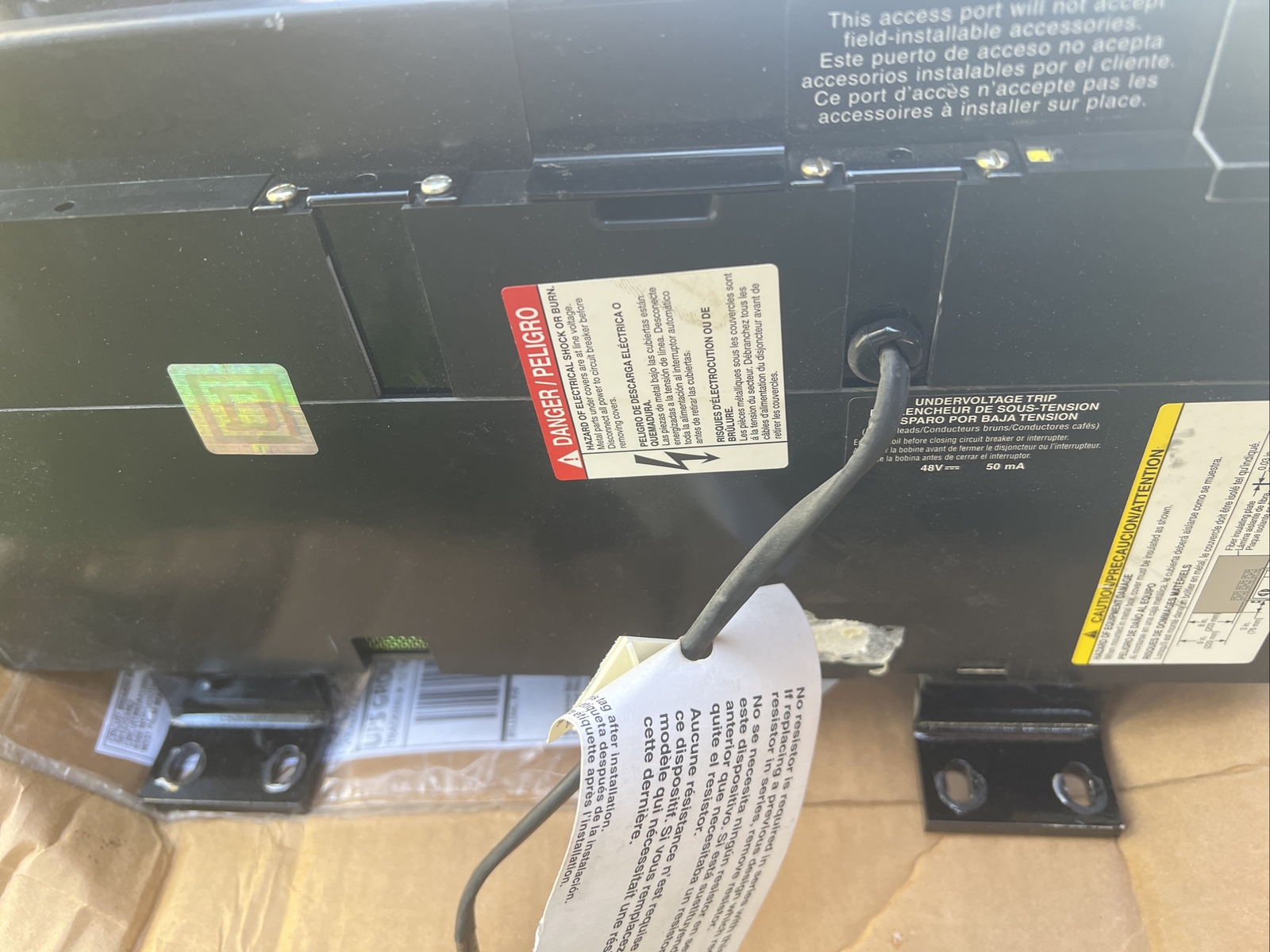 Tested Square D PAF361600DC1680 1600A DC Circuit Breaker 1600 Amp Uv ...