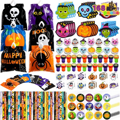 168 Packs Halloween Stationery Party Favors,Halloween Gifts for Kids ...