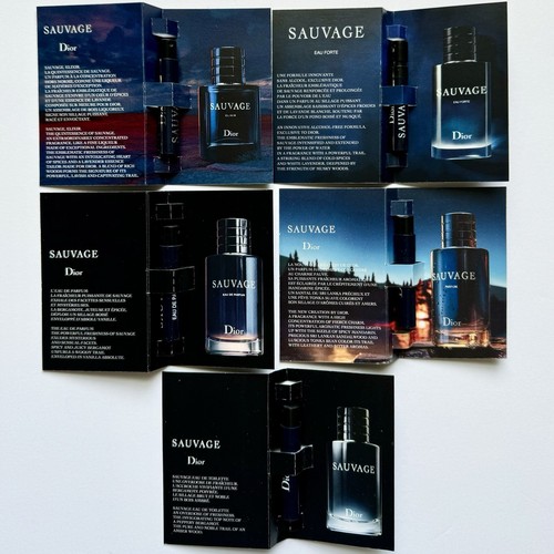 Dior Men's Cologne SAVAGE Collection Sample Spray Vials 5pc Set | eBay