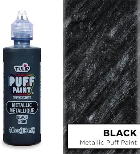 4 Oz Metallic Black Fabric Paint Permanent | eBay