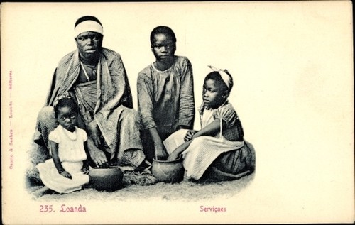 Postcard Luanda Angola, family, husband, children - 4164165 | eBay