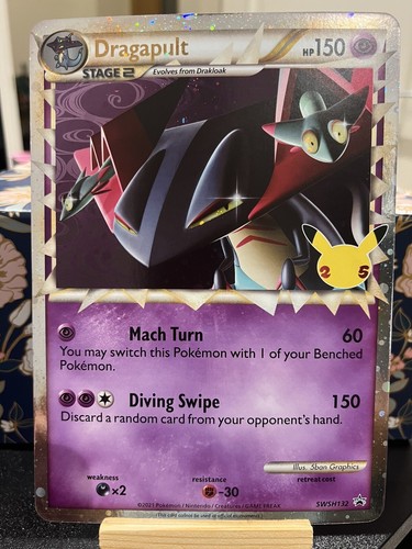 Pokémon Card - Dragapult Prime JUMBO Black Star Promo SWSH132 | eBay
